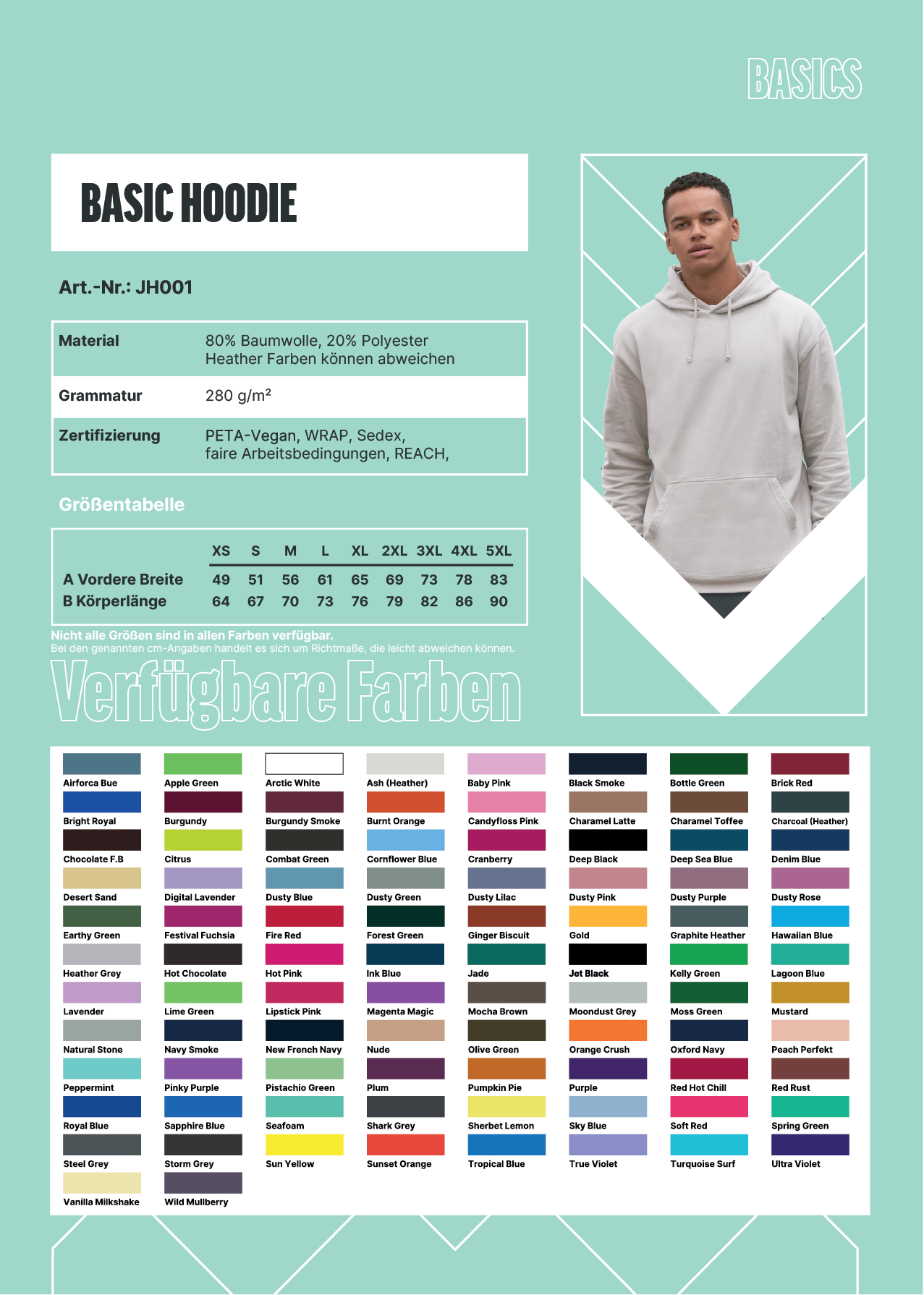 Basic Hoodie AK Abschluss-Pullis Abi-Pullis & Shirts